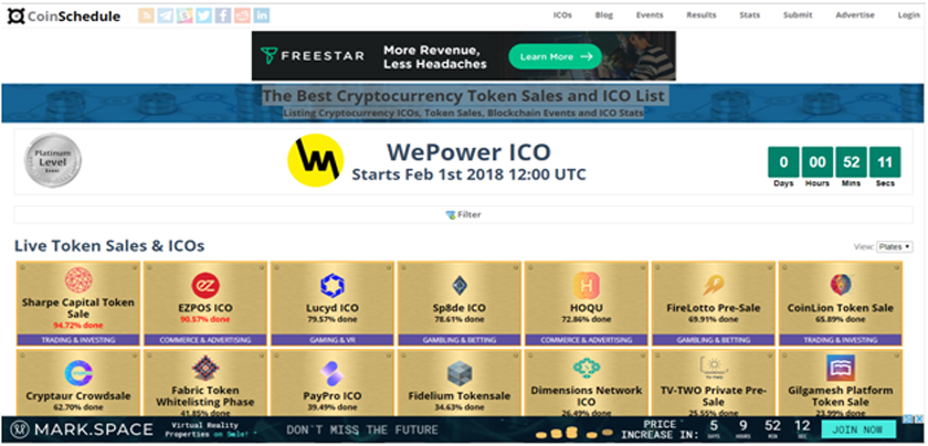 Top 10+ ICO (Initial Coin Offering) Listing Sites For Investors 2018
