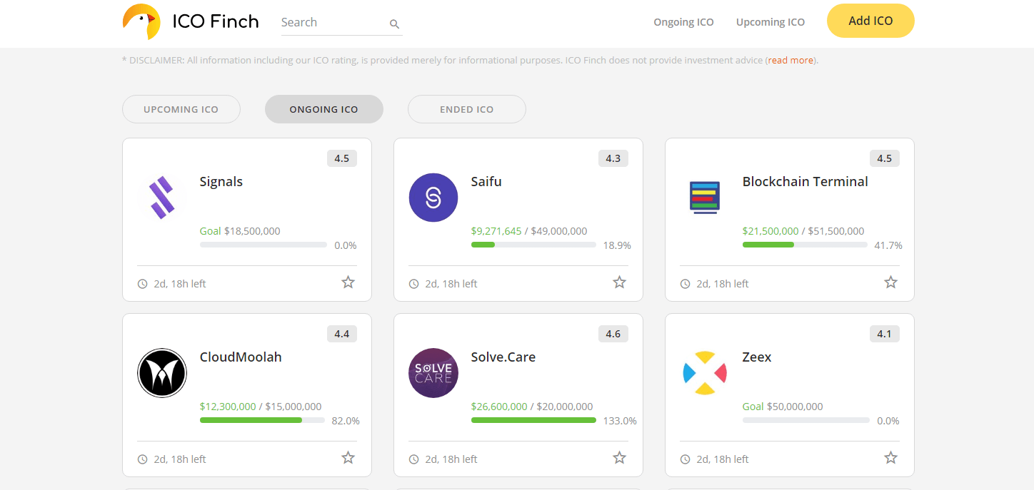 Top 10+ ICO (Initial Coin Offering) Listing Sites For Investors 2018