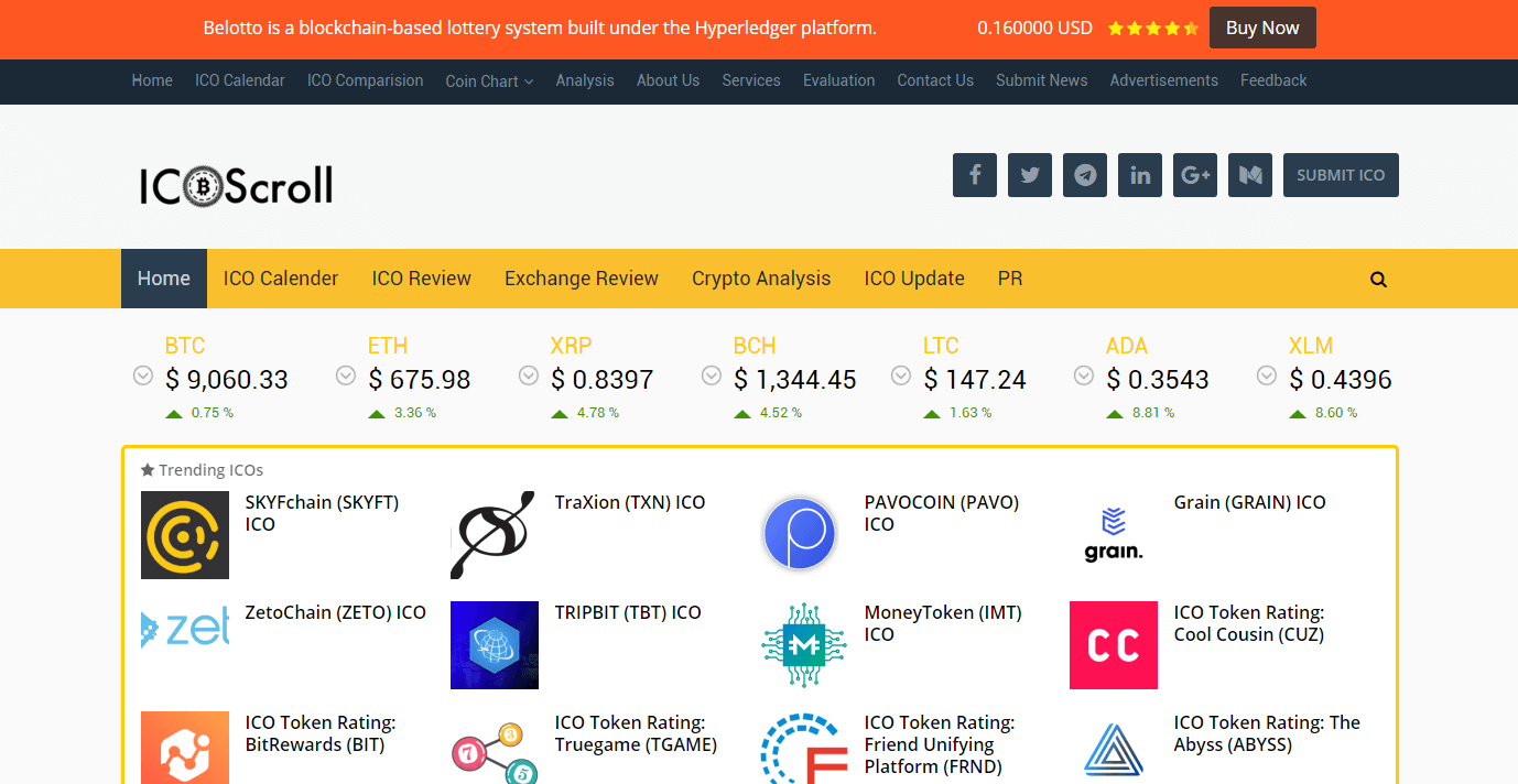 Top 10+ ICO (Initial Coin Offering) Listing Sites For Investors 2018