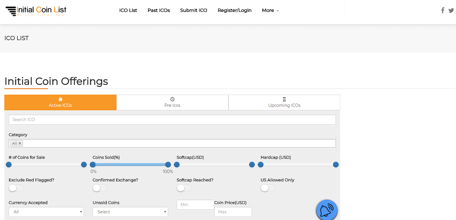 Top 10+ ICO (Initial Coin Offering) Listing Sites For Investors 2018
