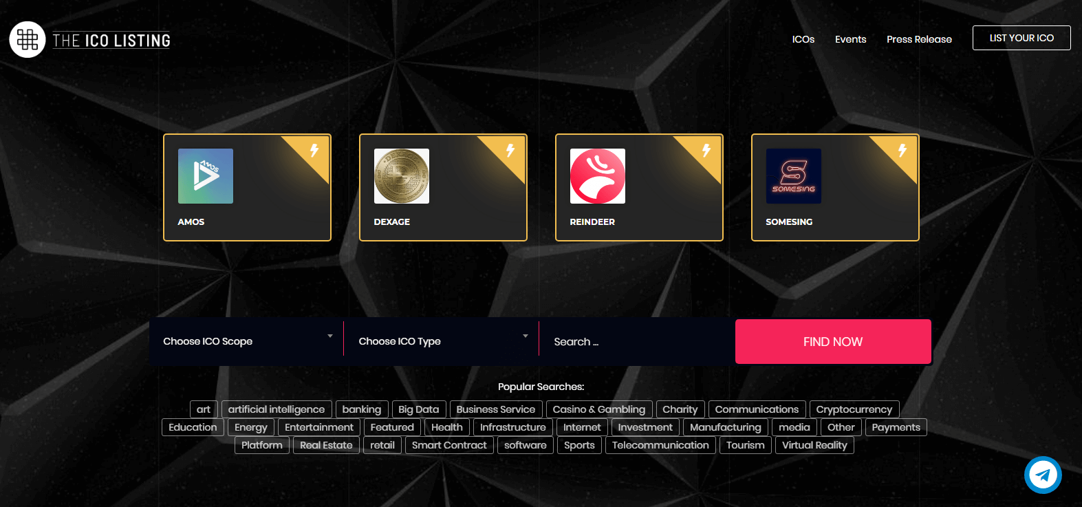 Top 10+ ICO (Initial Coin Offering) Listing Sites For Investors 2018