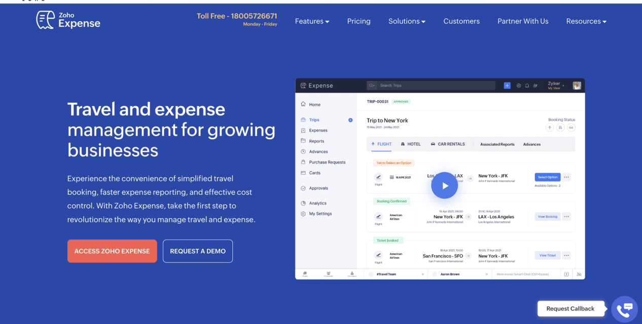 Zoho Expense Reviews & Pricing 2025 | GoodFirms