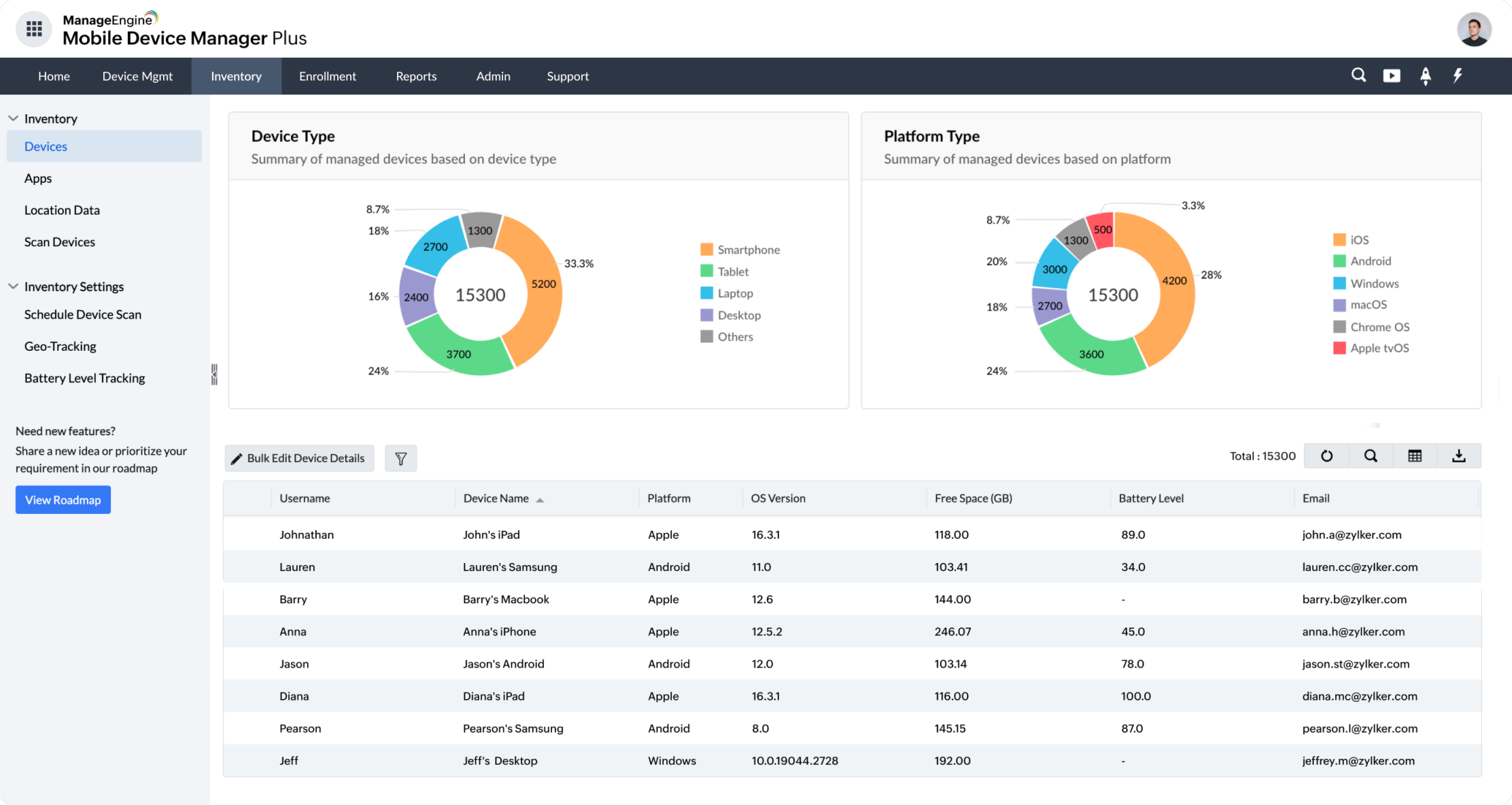 Manageengine Mobile Device Manager Plus Reviews And Pricing 2025 Goodfirms