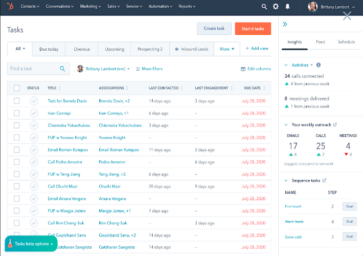 Hubspot Task management Reviews & Pricing 2025