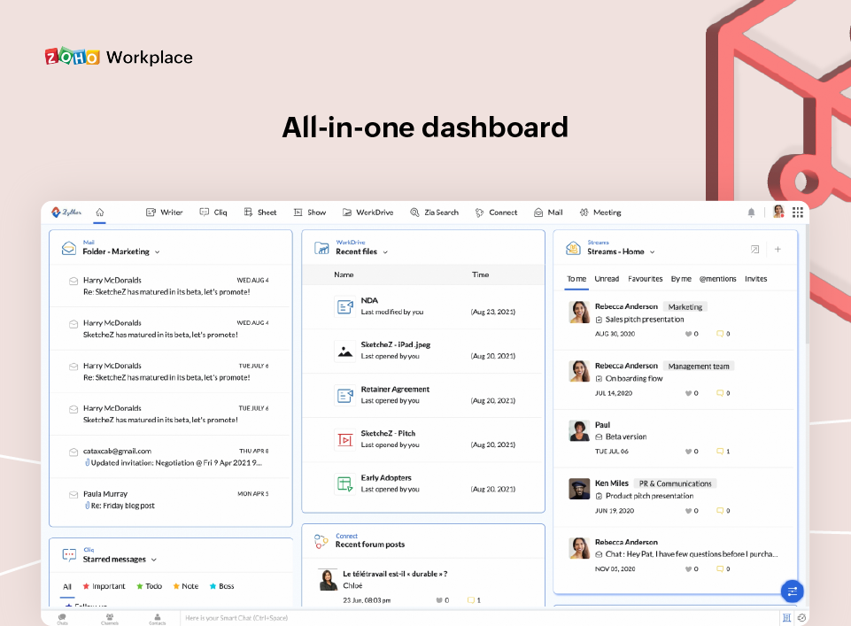 Zoho Workplace Reviews & Pricing 2024