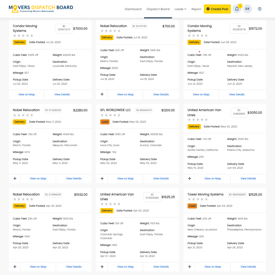 Movers Dispatch Board Reviews & Pricing 2025