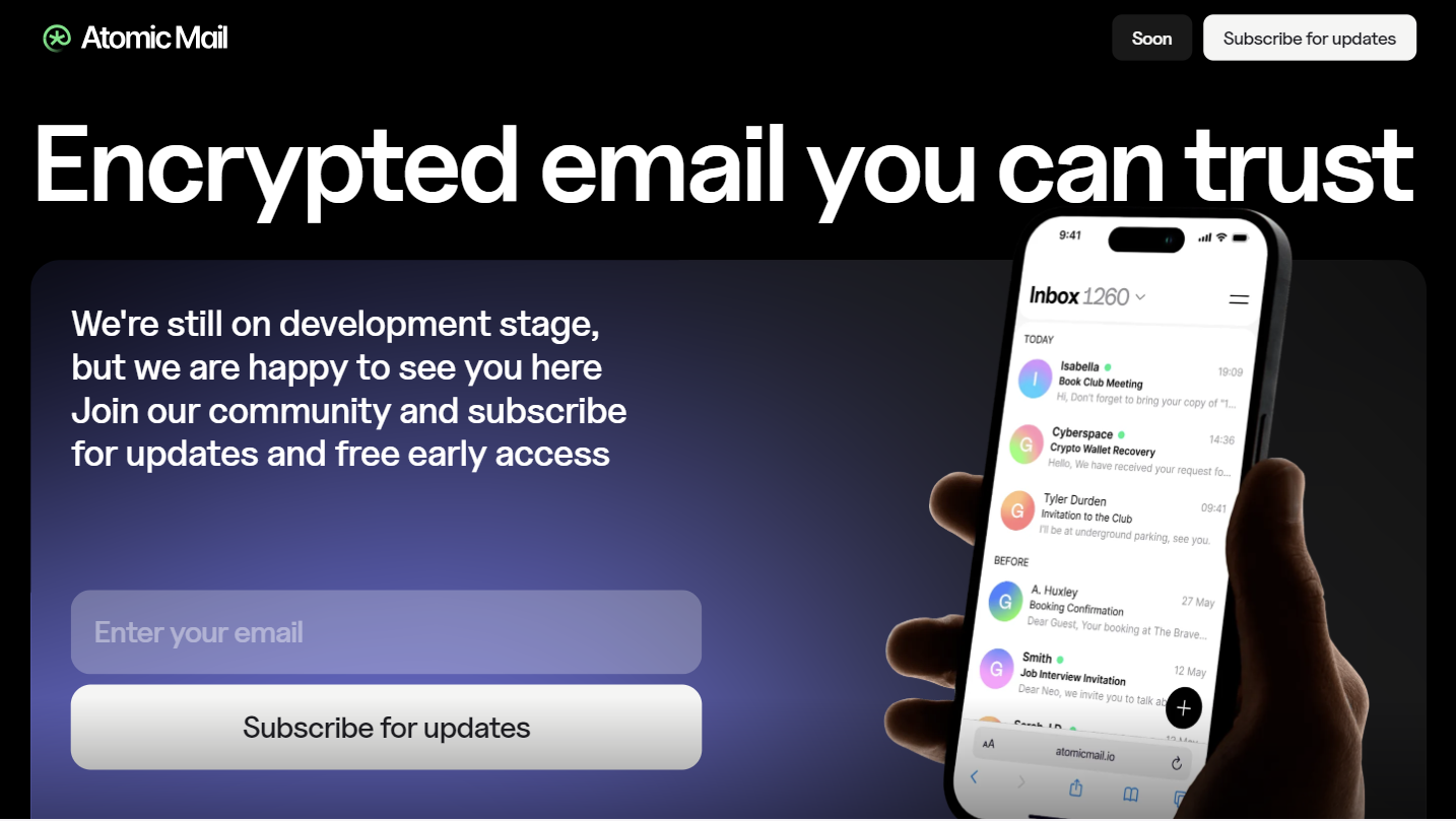Atomic Mail Reviews & Pricing 2025