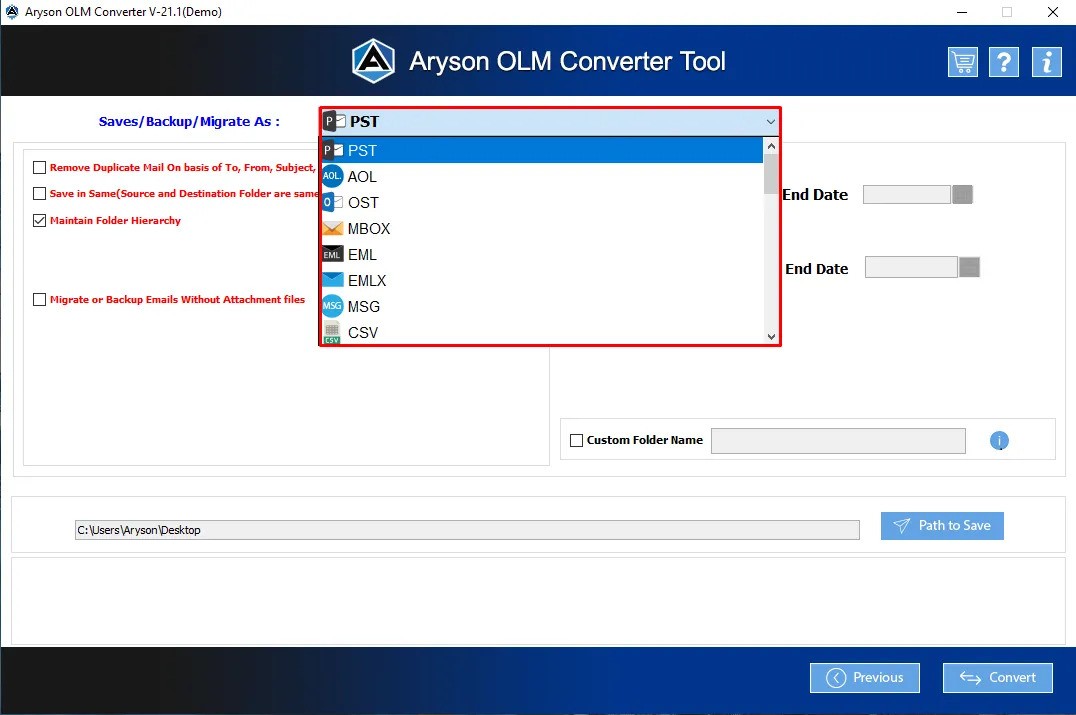 Aryson OLM Converter Tool Reviews & Pricing 2025